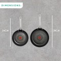 Stekpannor - TEFAL - Jamie Oliver Cook's Direct - 24/28 cm - Rostfritt ...