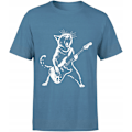 ROLIG KATT MED GITARR HERR-T-SHIRT ROCK ROCK METAL METALGITARIST | CDON