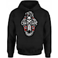 SANTA MUERTE HERRSWEATSHIRT MED DÖDSKALLE, ORMROSA MEXIKANSK M | CDON