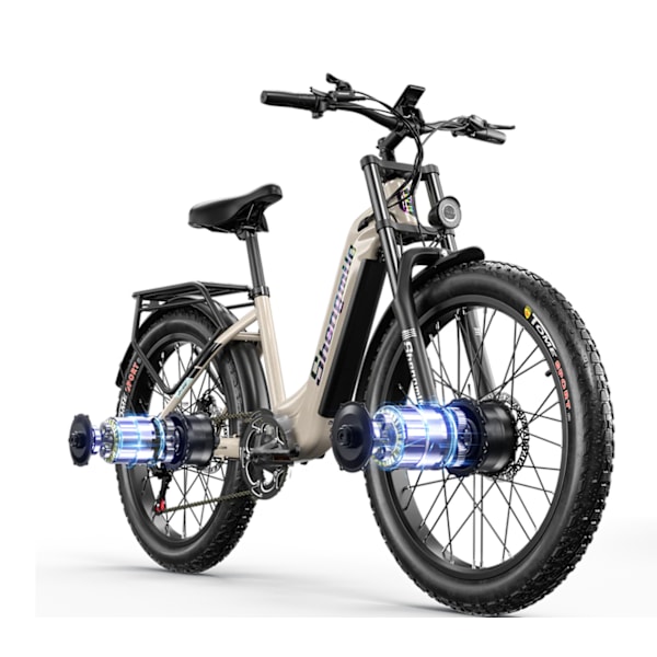 Shengmilo S700 2000W elektrisk mountainbike med dobbelt motor | 48V 17 ...