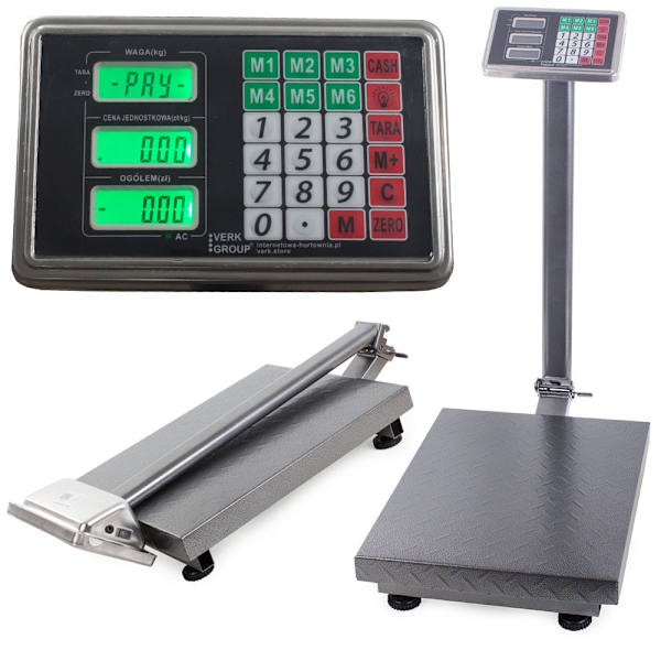 Plattformsvåg 300 kg rostfri vågplatta 40x50 cm LCD-display | CDON
