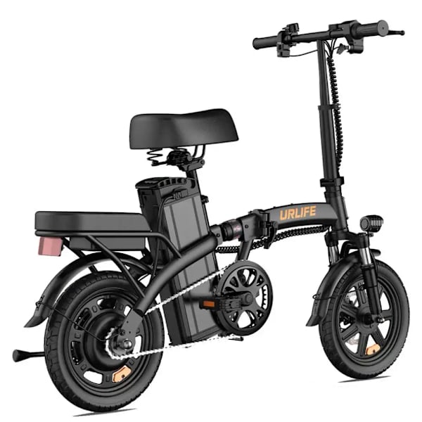 URLIFE F1L Elcykel För Vuxna 250W Motor Med 48V 7.5AH Batteri 14" Däck ...