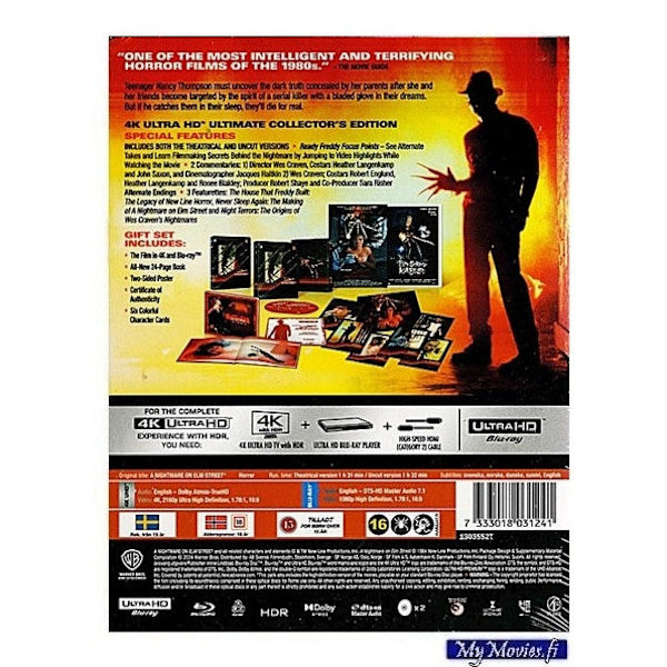 En mardröm på Elm Street Collector's Edition (4K UHD + Blu-ray) - B ...