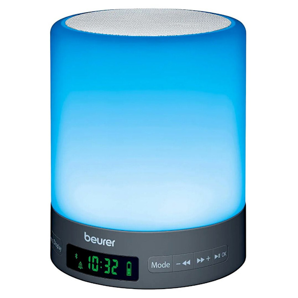 Beurer WL50 Vågn op lys med Bluetooth-højtaler, ur og radio - A - Som ...