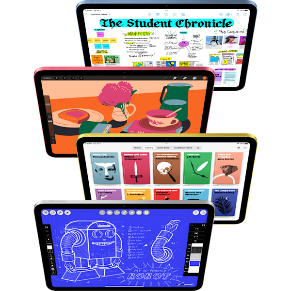 Apple 11-tums iPad (A16) Wi-Fi + Cellular, 128 GB, Silver - A - Som ny ...