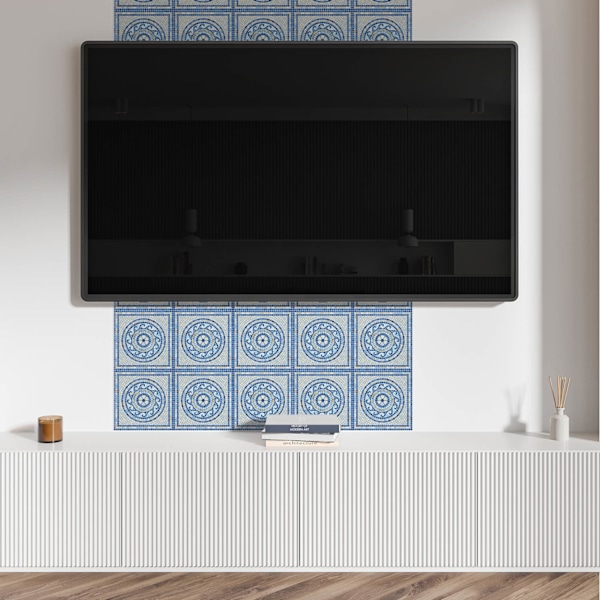 Itseliimautuvien vinyylilaattojen setti mosaiikkikuviolla, Sky Shades ...
