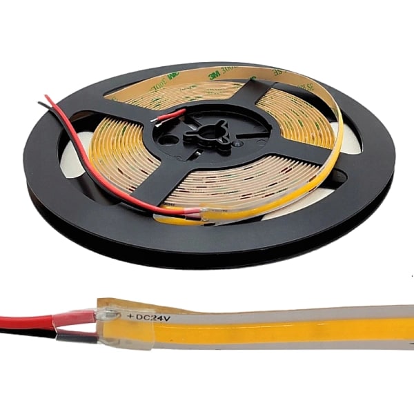 LED-nauha COB 5m 9W/m 45W Viileä valkoinen 6000K 24V IP20 | CDON