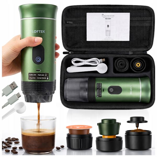 Turistpressmaskin för kapslar och malet kaffe 3 i 1 80 ml | CDON
