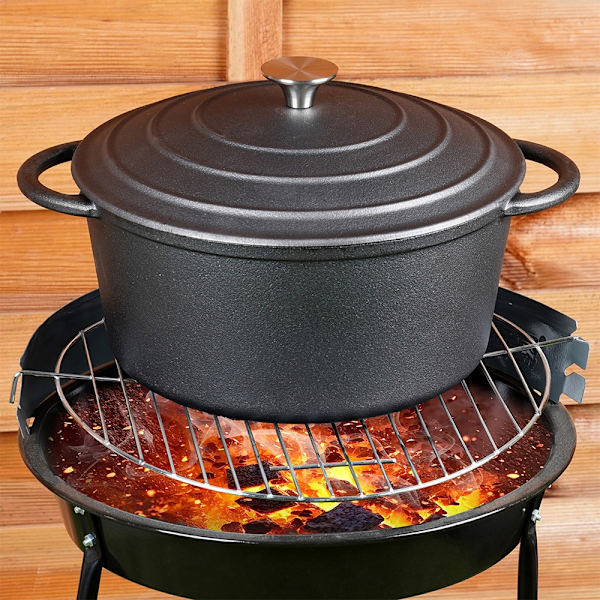 Gjutjärnsgryta med lock CAST LINE 26 cm, 5 l | CDON