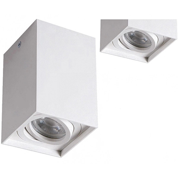 Kanlux LED-taklampa rörlig rörspotlight GORD 10W GU10 vit | CDON