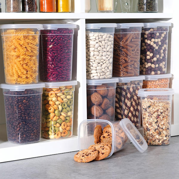 Behållare för lösa produkter med lock 1 l 12 st. | CDON