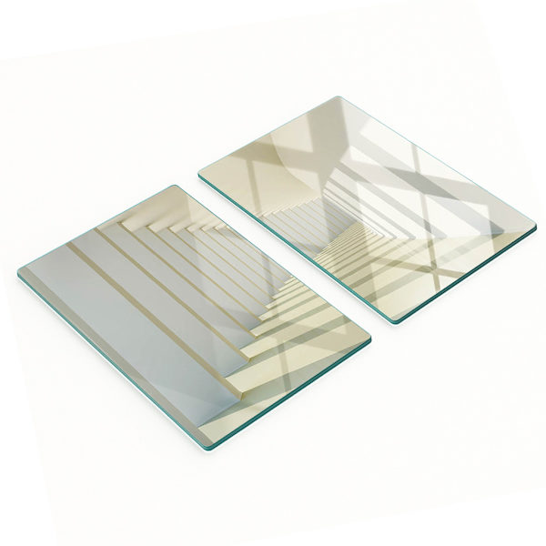 Dekorative glasplader til servering af snacks i korridor 2x40x52 cm | CDON