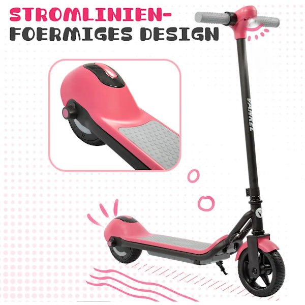 VANKEL ZQ001 Barn Elsparkcykel 24V 2,5Ah Batteri 110W Motor 6,5 Tum ...