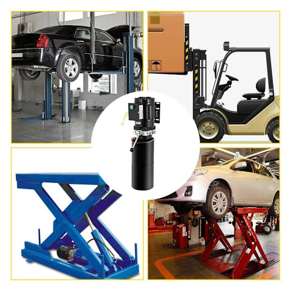 2950PSI enfas billyftshydraulikpump med 10L tank, bekväm design, snabb ...