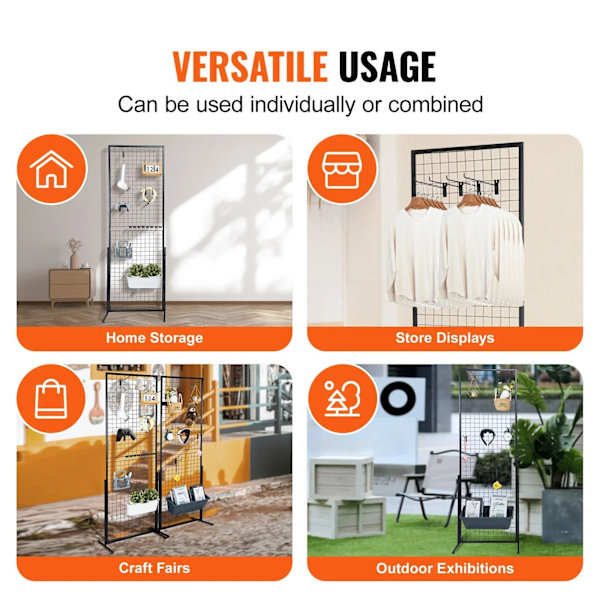 2-delad 60 lbs last 840 x 578 x 16 mm markmonterat rutnätspaneltorn med ...