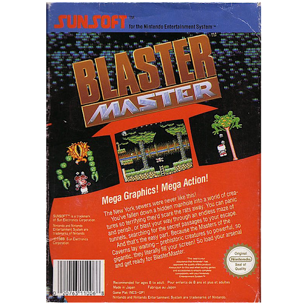 Blaster Master - Nintendo 8-bit/NES - PAL B/SCN (Begagnad) | CDON