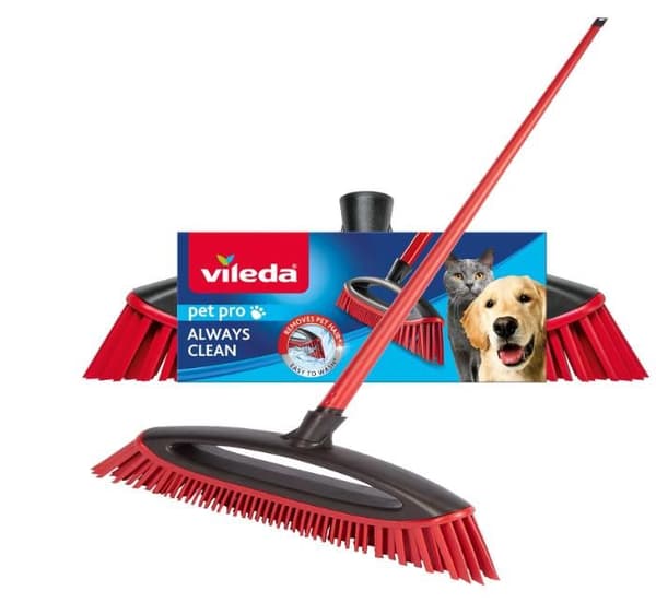 Sopborste för päls och hår Always Clean, Vileda, Pet Pro, kvast | CDON