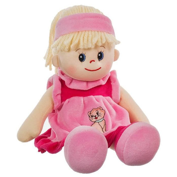 Docka - Heunec - Poupetta Liesel - Blont hår - 30 cm - Klänning i rosa ...