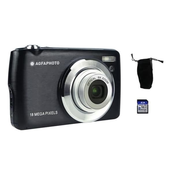 AGFA PHOTO - Compact Cam DC8200 Digital Camera - Svart - Fodral + 16 GB ...