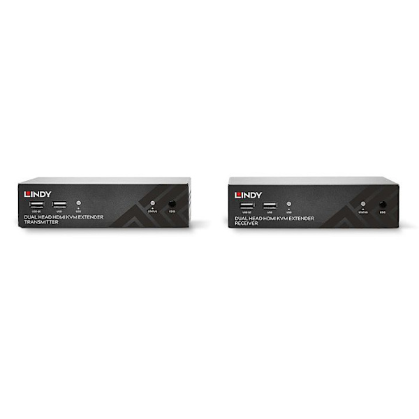HDMI KVM Extender - HDBaseT - Dubbel huvud - 100m - USB - IR - RS232 | CDON