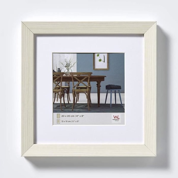 Ram - Walther Design - Fiorito - Ljus Ek - 20 x 20 cm - Vit | CDON