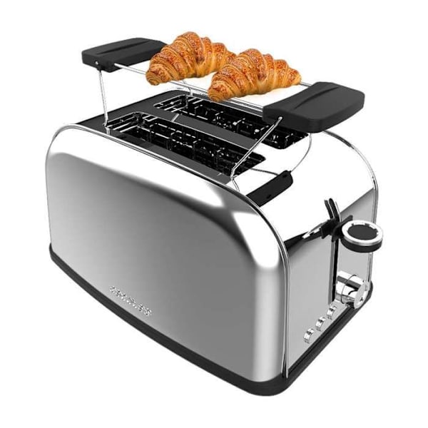 Cecotec Vertikalbrödrost Toastin' time 850 Inox, 850 W effekt, Dubbel ...
