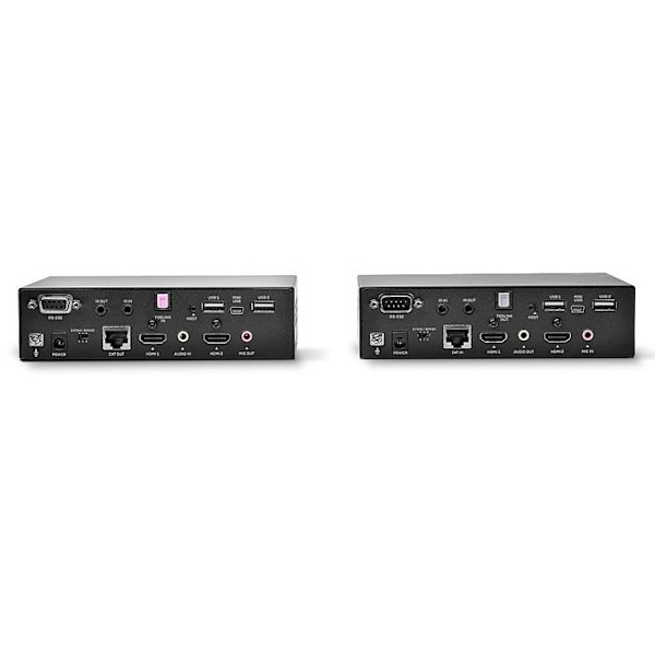 HDMI KVM Extender - HDBaseT - Dubbel huvud - 100m - USB - IR - RS232 | CDON