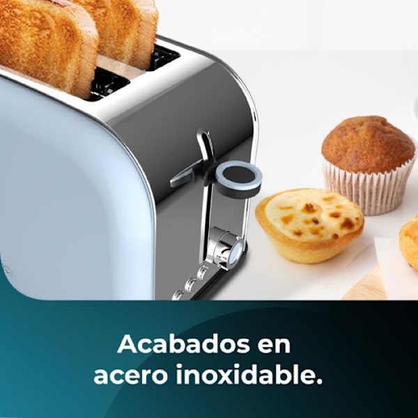 Cecotec Vertikalbrödrost Toastin' time 850 Inox, 850 W effekt, Dubbel ...