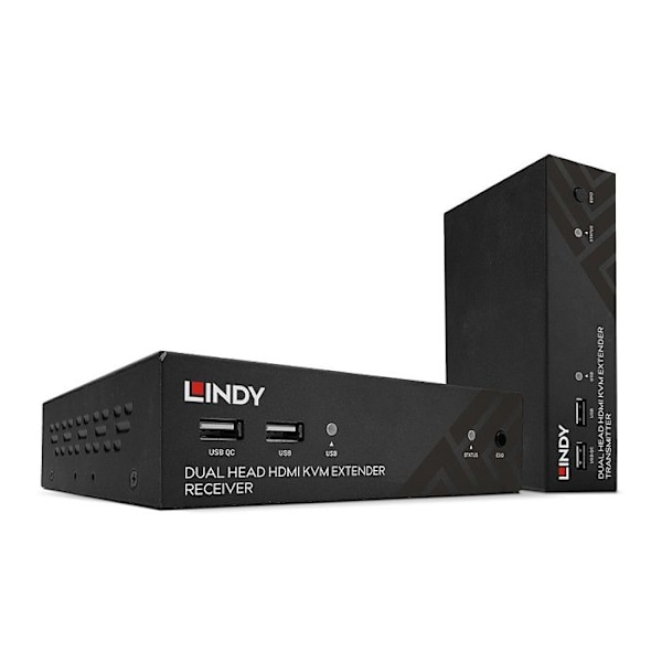HDMI KVM Extender - HDBaseT - Dubbel huvud - 100m - USB - IR - RS232 | CDON