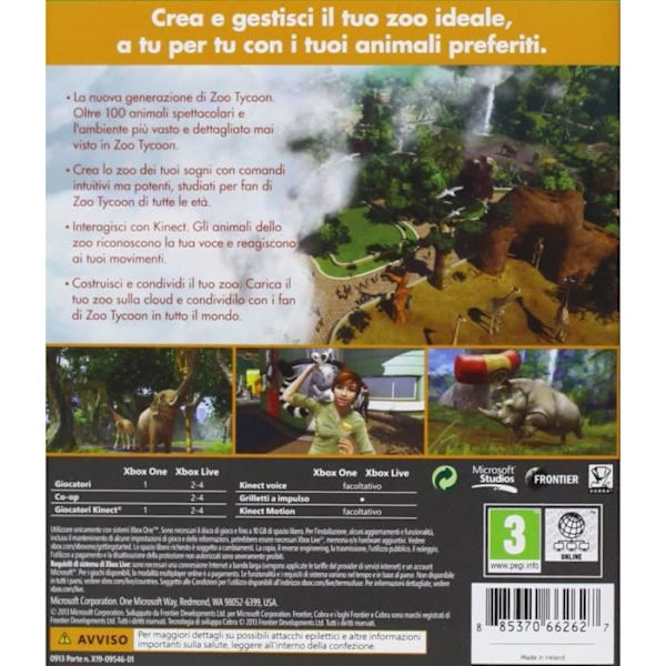 MICROSOFT XBOX ONE ZOO TYCOON - U7X-00048 | CDON