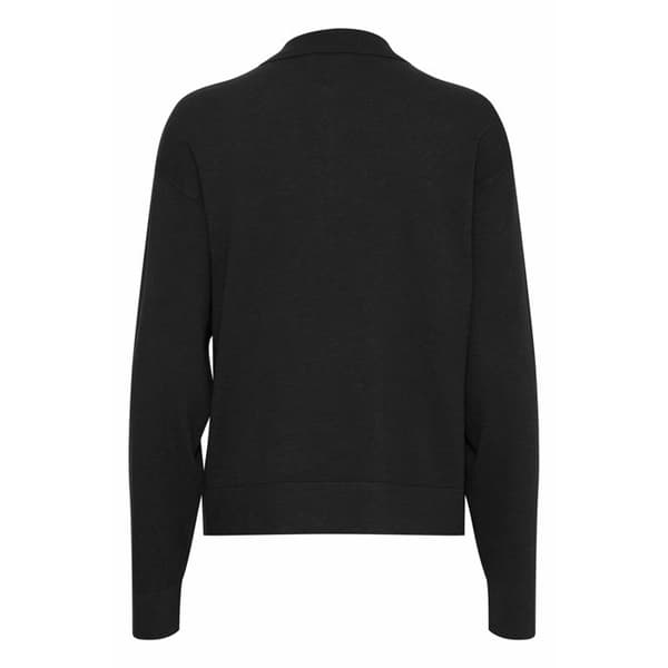 Pull col polo zippé dam Pulz Jeans Sara | CDON