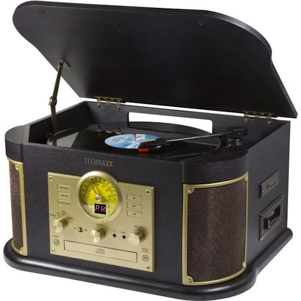 TECHNAXX TX-103 Retro Allt-i-ett Vinyl skivspelare ...