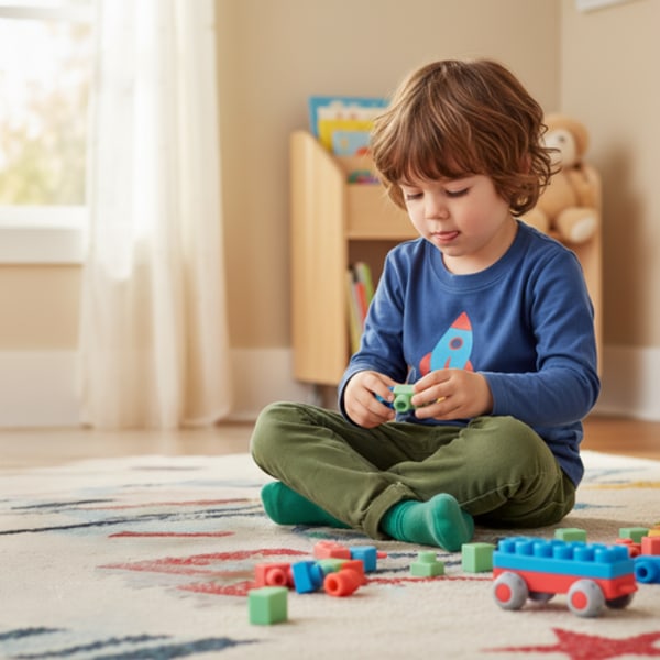 Sensoriska gummiklossar för barn, set med 30 delar | CDON