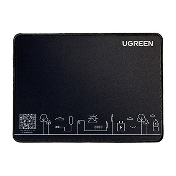 UGREEN Halkfri musmatta, 26 x 21 cm - Svart | CDON
