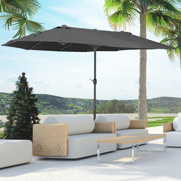 Parasol Garden Paraply Market Paraply Dubbelt Parasoll Uteplatsparaply ...
