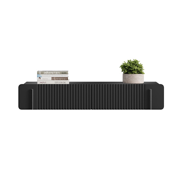 Malmi 100 cm riippuva peilipöytä laatikoineen – Matt Black | Koko ...