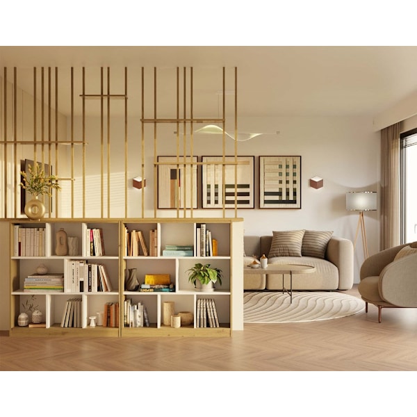 Fiesta 8P öppen bokhylla - Modern skandinavisk design | Färg: Artisan ...