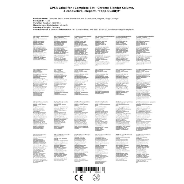 Hanatorni kromi 3-tie, tyylikäs, huippulaatua! (Paketin hinta) | CDON