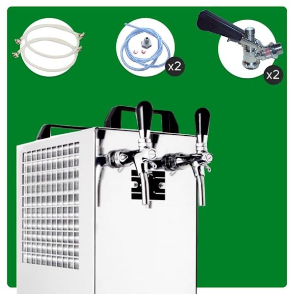 öltapp Kontakt 40/K 2-linjers torrkylningsenhet av rostfritt stål, 50 liter/h, med membranpump ...