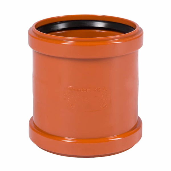 Avloppsrör 315mm KGMM Dubbelmuff DN/OD 315 i PVC-U med SN 4, Korrosionsbeständigt | CDON
