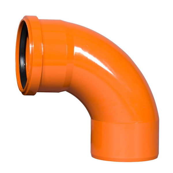 KG Putki DN 110 87 asteen kulma viemärijärjestelmään – PVC-U, 110 mm ...