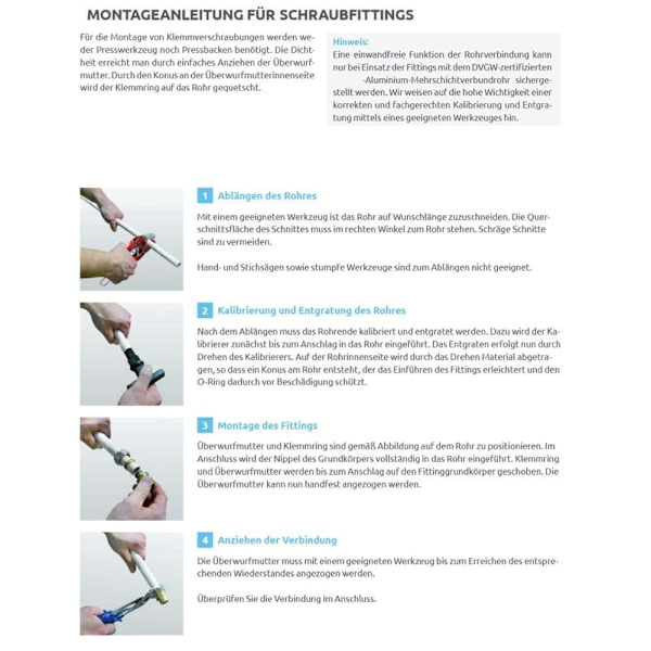Skruvkoppling 26mm Utan Pressning – DVGW-Certifierad, Robust och Enkel ...