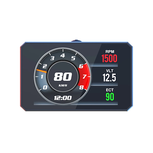 Bil HUD Head-Up Display - OBD2 Forrudeprojektor - 7,6 cm LCD ...