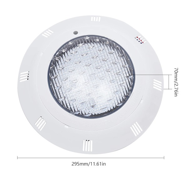 LED poollampe - IP68 undervandslampe - RGB flerfarvet - 45W 2500 lm 12V ...