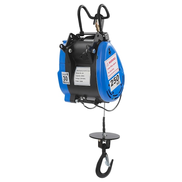 Elektrisk vinsch - Spänning 230 V AC - Motoreffekt 1500 W - Kapacitet ...