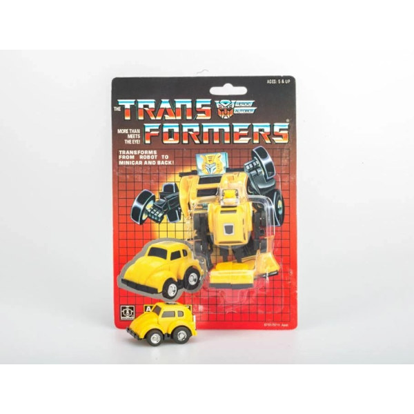 TRANSFORMERS BUMBLEBEE YELLOW G1 AUTOBOT MINIBOT SEALED + STICKERS ...