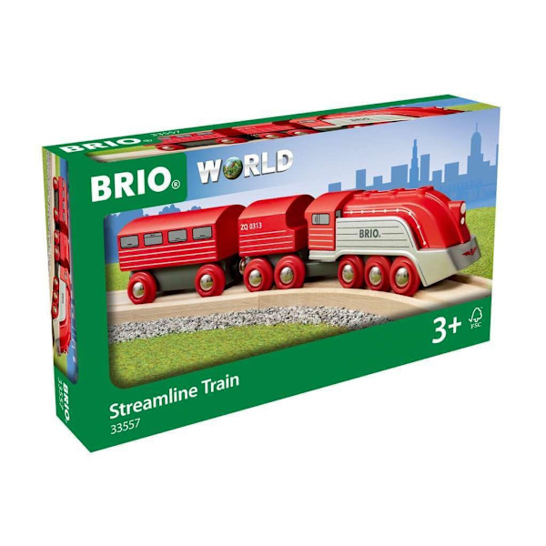 BRIO World Streamline Toy Train for Kids Age 3 Years Up Wooden Railway ...