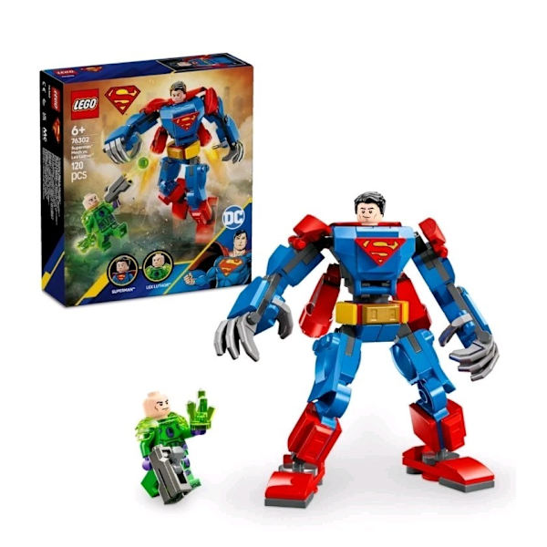 LEGO DC Superman Mech vs Lex Luthor Super Heroes Toy Buildable Figure ...