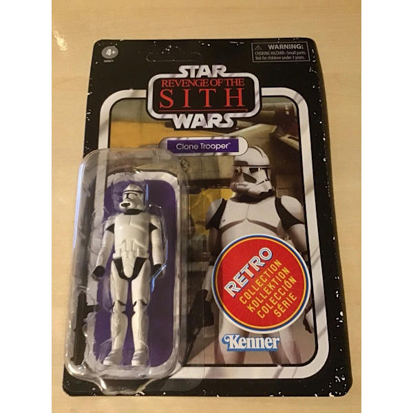 Retro Kenner Style Hasbro Clone Trooper Revenge of the Sith ROTS Star ...