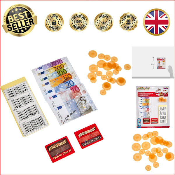 Fun Role-Playing Accessory Set with Bank Card & EAN Codes for Kids ...